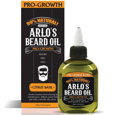 ARLO'S BEARD OIL PRO GROWTH 2.5 oz CITRUS BASIL (DL/6) #28491032