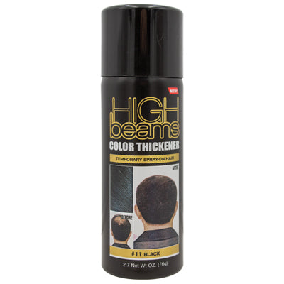HIGH BEAMS HAIR COLOR SPRAY 2.7oz #11 BLACK COLOR THICKENER (CS/6) #24