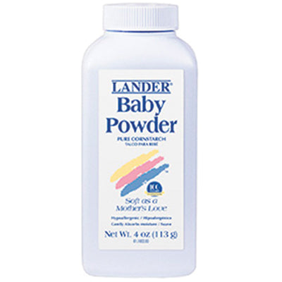 Lander Baby Powder 4oz Pure Cornstarch (CS/24) #31101145