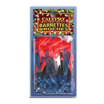 Calypso Hair Barrettes - Bows - Large Red White & Blue #45403391